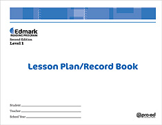 Edmark Reading Program: Level 1 Second Edition Lesson Plan / Record ...