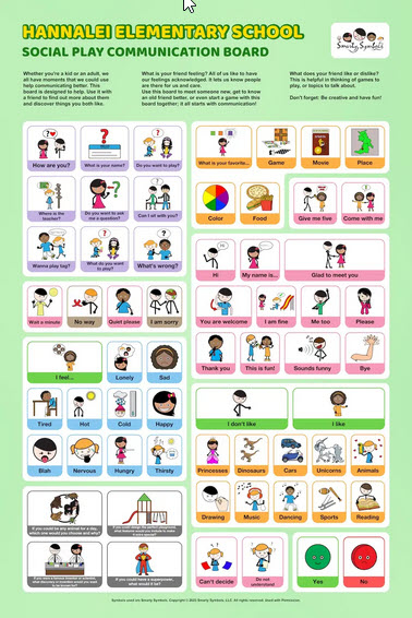 Social Communication Portable A-Frame Sign | SmartyEars