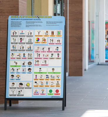 Social Communication Portable A-Frame Sign | SmartyEars