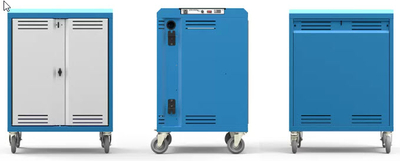 Spectrum Discover Cart with Power Switch Rotated Outlets - Blue-White ...